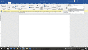 How to insert a line over the top of text in Word documents