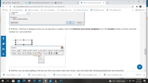 How to insert a line over the top of text in Word documents