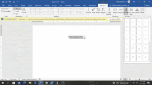 How to insert a line over the top of text in Word documents