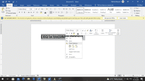 How to insert a line over the top of text in Word documents