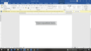 How to insert a line over the top of text in Word documents