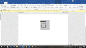 How to insert a line over the top of text in Word documents