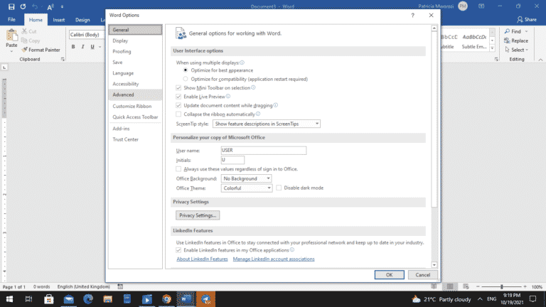 How to refresh fields in Microsoft Word documents