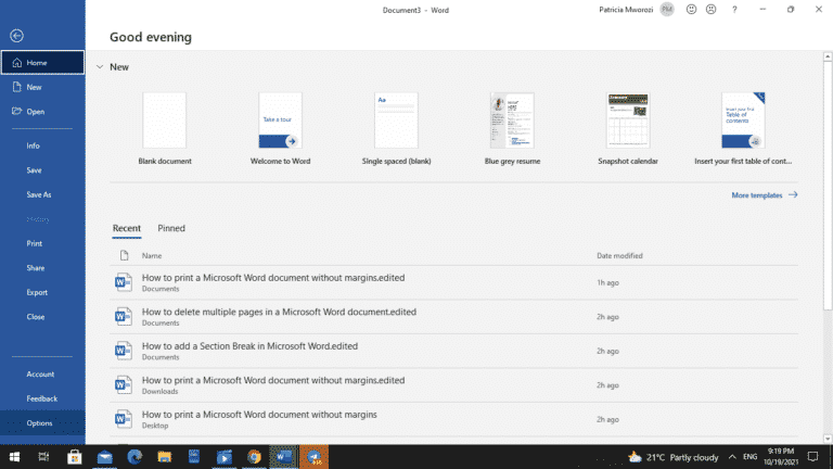 How to refresh fields in Microsoft Word documents
