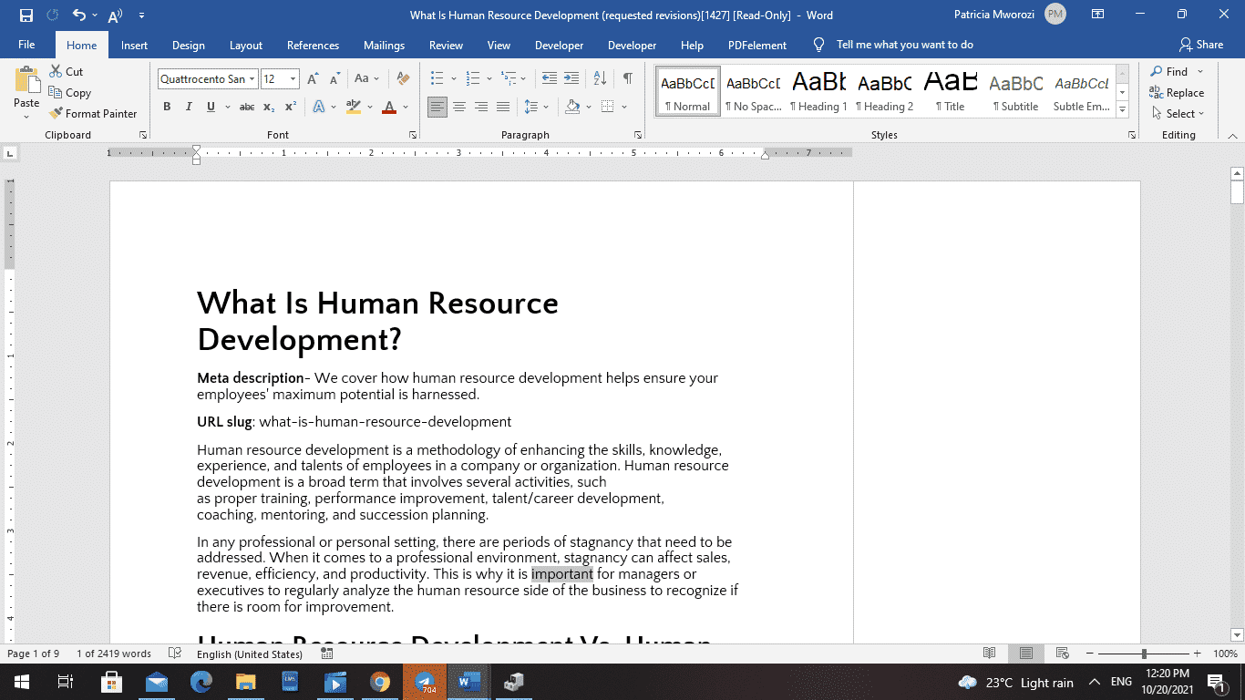 How to remove all comments from a Microsoft Word document
