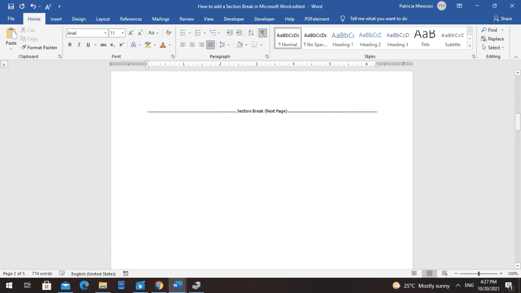 How To Show Or Hide Section Breaks In Microsoft Word