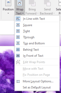 How to insert text on a picture in Microsoft Word documents