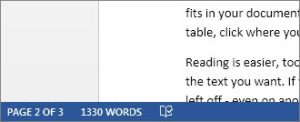 How to insert the word count into a Microsoft Word document