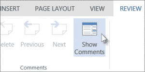 How to resolve a comment in Microsoft Word documents