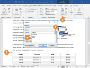 How to add captions to your graphics in Microsoft Word