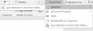 How to automatically write frequently used words with AutoText in Word